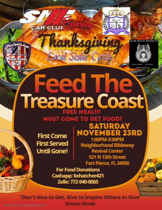Thanksgiving Turkey Giveaway Flyer | PosterMyWall