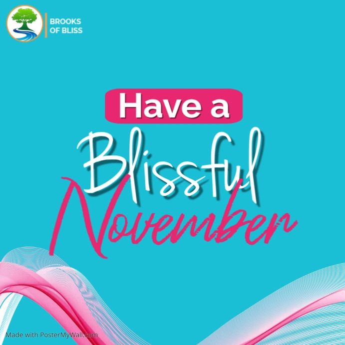 pink roses and pink pattern hello november | PosterMyWall