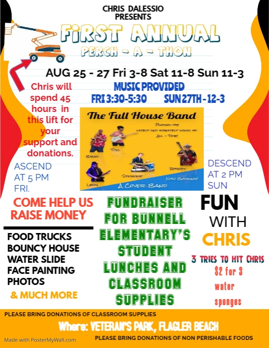 first annual perch a thon flyer | PosterMyWall