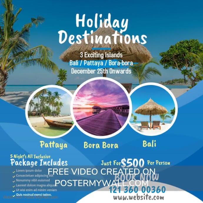 Travel Agency Promotional Ad | PosterMyWall