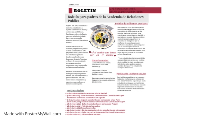 APR Parents Spanish Parents newsletter spanish final (1) | PosterMyWall