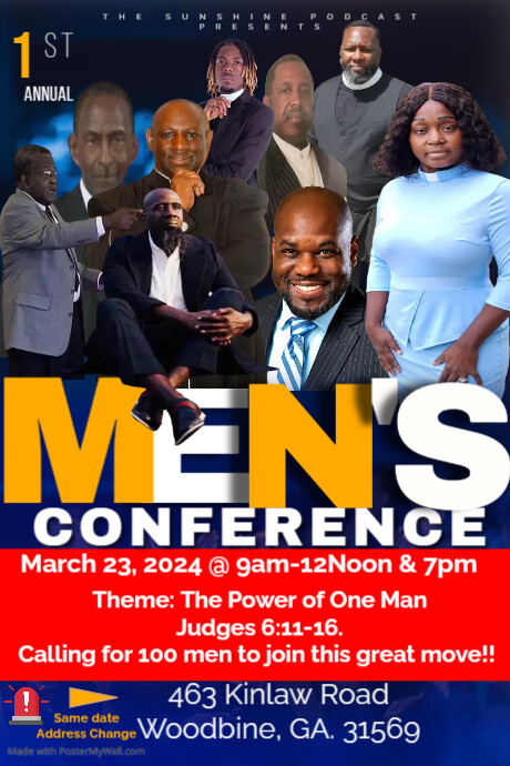 Men's Conference | PosterMyWall
