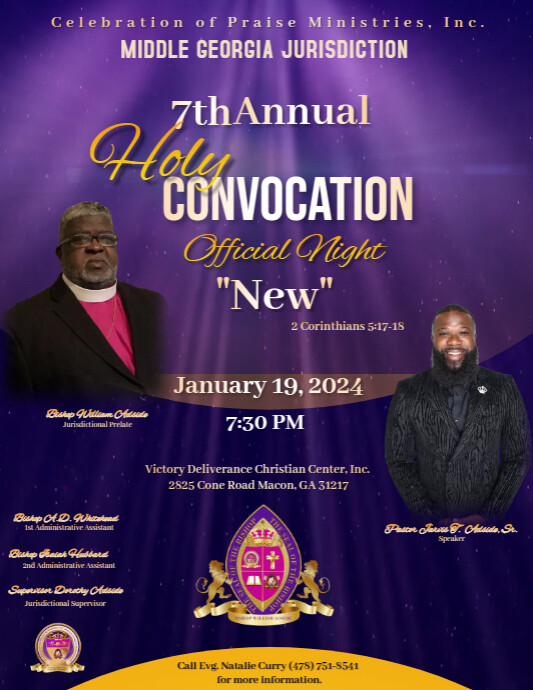 Holy Convocation Flyer (1) | PosterMyWall