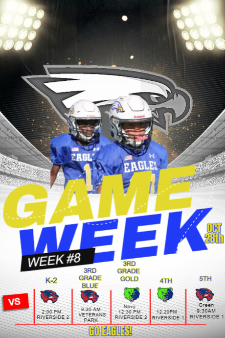 american football game week | PosterMyWall