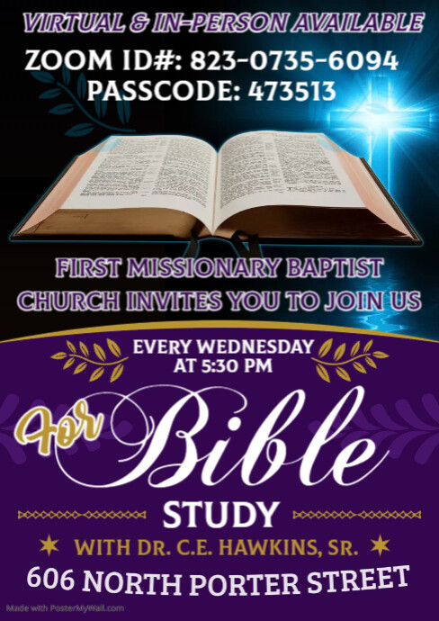 BIBLE STUDY POSTER | PosterMyWall