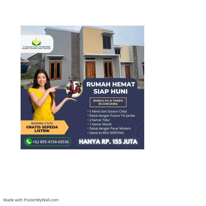 DP 0%,CALL 0895-4154-69536,Perumahan Murah Di Bogor | PosterMyWall