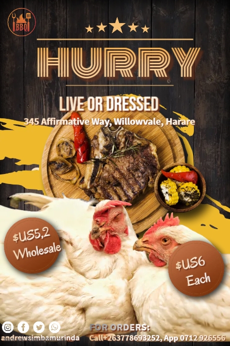 Copy of Grilled Poster Template | PosterMyWall