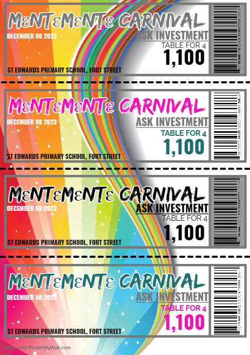 RAINBOW FESTIVAL TICKET | PosterMyWall