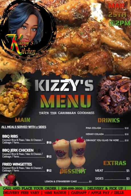 KIZZY'S KITCHEN | PosterMyWall