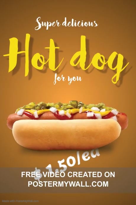 Copy of POSTER HOT DOG | PosterMyWall