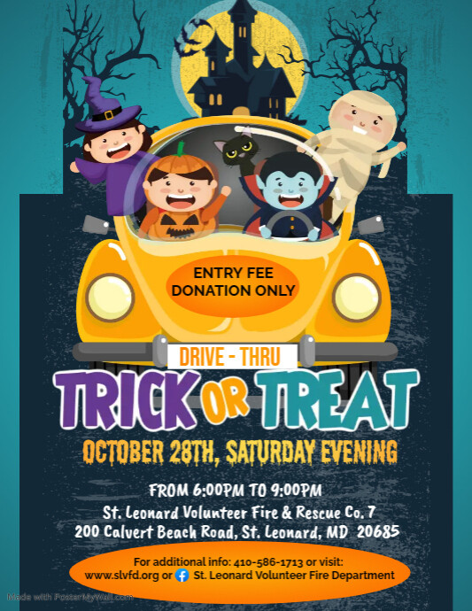 halloween, drive-thru trick or treat (1) | PosterMyWall
