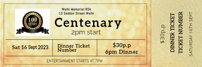 Copy of Gold Printable Raffle Ticket Design Template | PosterMyWall