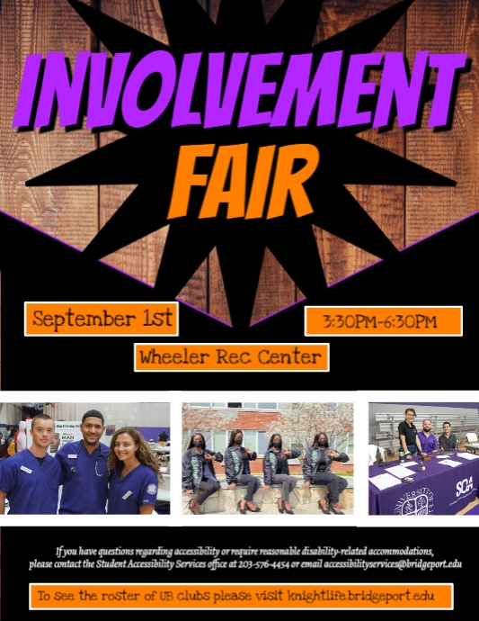 Copy of Involvement Fair | PosterMyWall