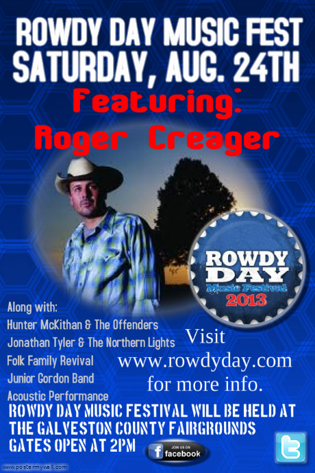 Rowdy Day Poster | PosterMyWall