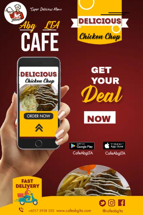 Copy of Copy of Copy of Order Food Online Menu | PosterMyWall