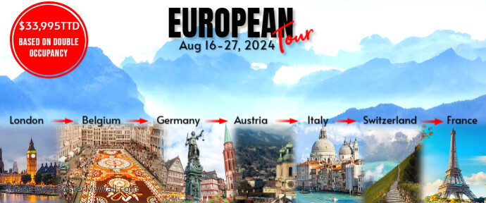 Copy of European Tour Package New Banner | PosterMyWall
