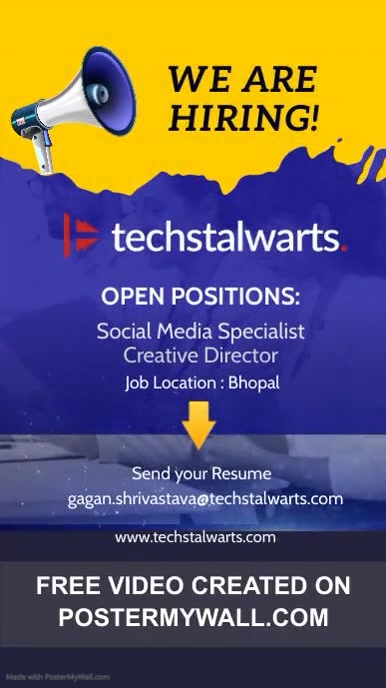 Job Offer Social Media Ad Template | PosterMyWall