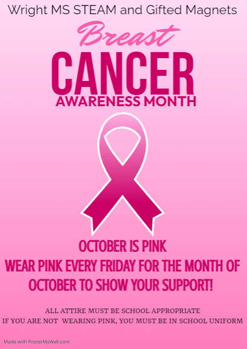 Breast Cancer Awareness Month Poster | PosterMyWall
