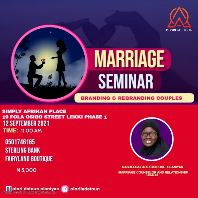 Copy of Copy of MARRIAGE FLYER | PosterMyWall