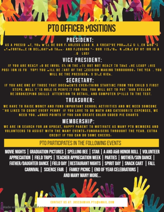 Calling for PTO Officers (2) | PosterMyWall