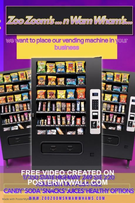 Zoo Zoom's and Wam Whams Vending LLC. | PosterMyWall