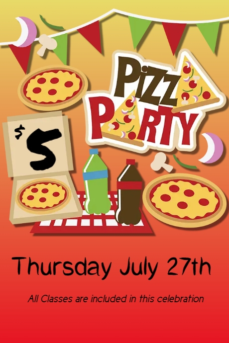Pizza party | PosterMyWall