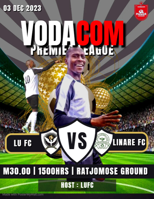 Football League Soccer Match Flyer Ad Free Ed | PosterMyWall