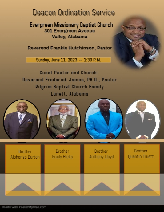 Deacon Ordination -2 | PosterMyWall