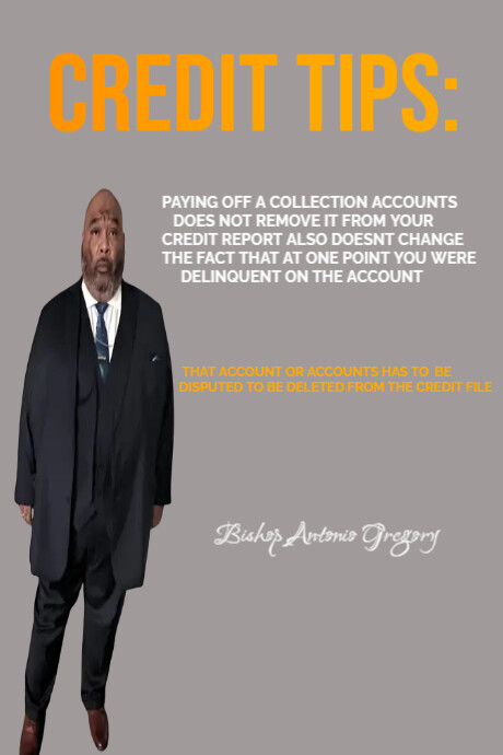 Copy of credit tips | PosterMyWall