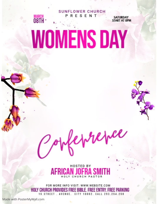 Women's day Conference Social media ad (1) | PosterMyWall