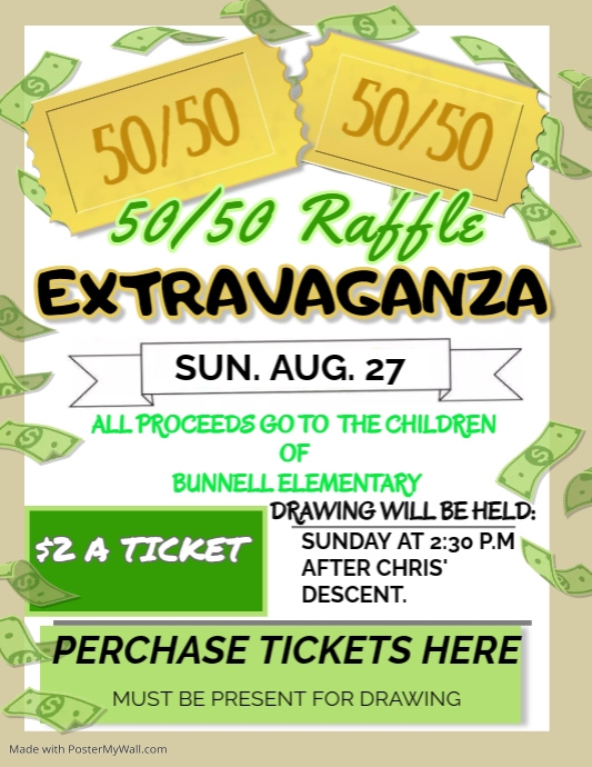 50/50 Raffle | PosterMyWall