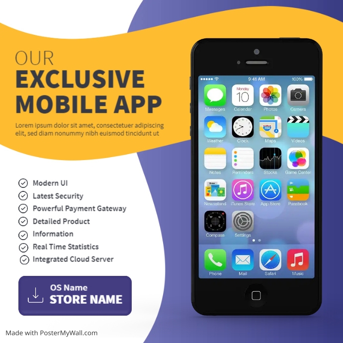 Exclusive Mobile App | PosterMyWall
