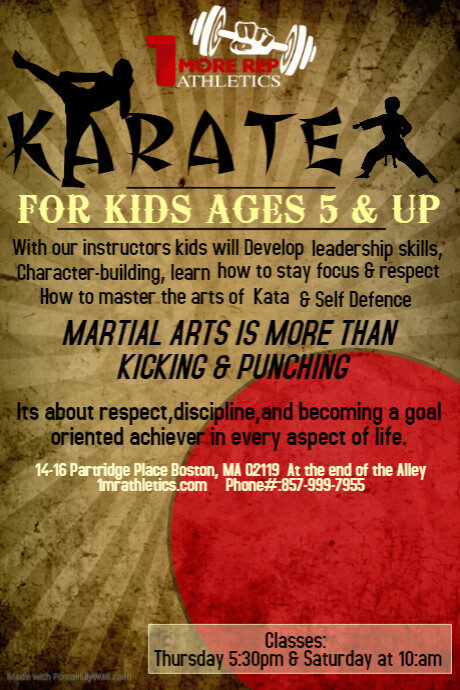 Karate Training Poster Template | PosterMyWall