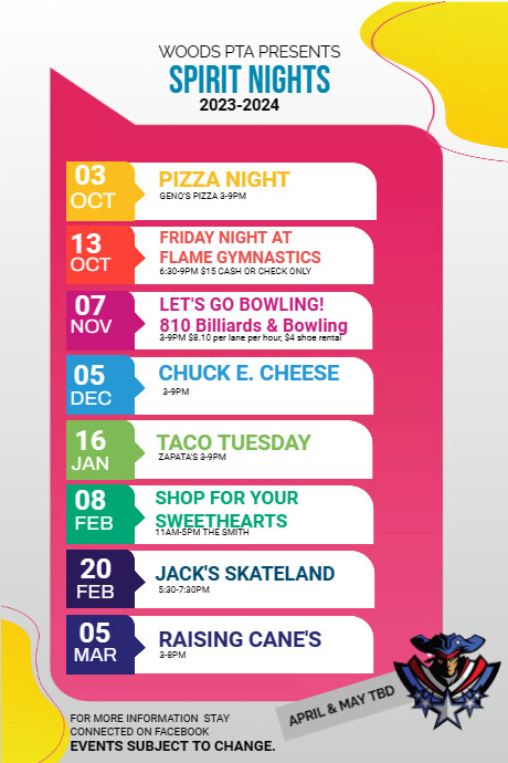 Copy of SPIRIT NIGHTS SOCIAL | PosterMyWall