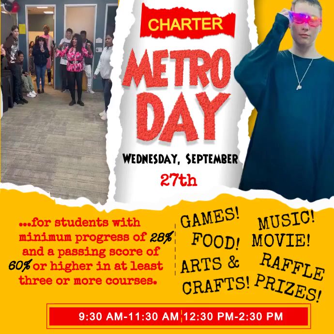 Metro Charter Day | PosterMyWall