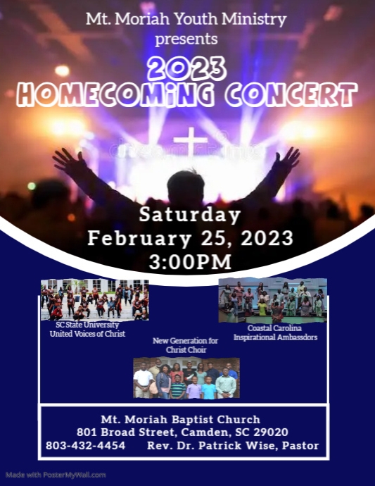 Homecoming Concert 2023 | PosterMyWall