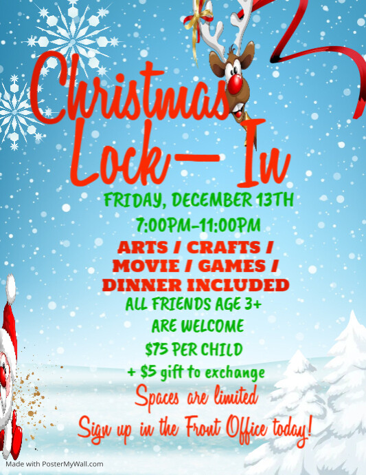 Christmas Lock-In | PosterMyWall