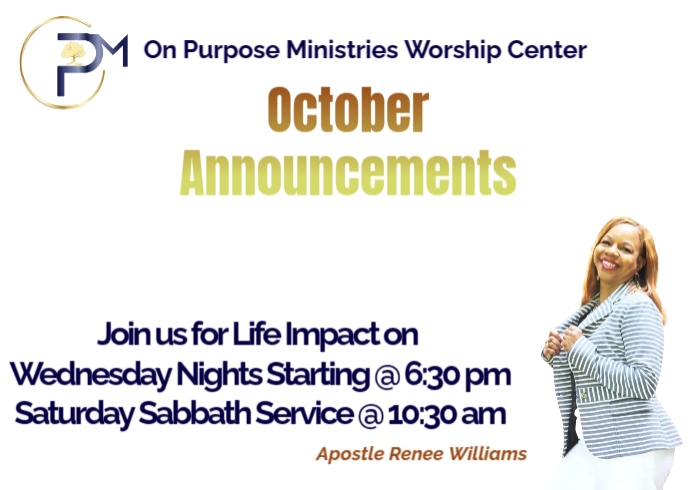 October Announcements 23 | PosterMyWall