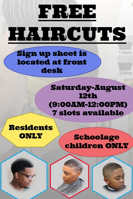 HIGH HAIR CUT | PosterMyWall