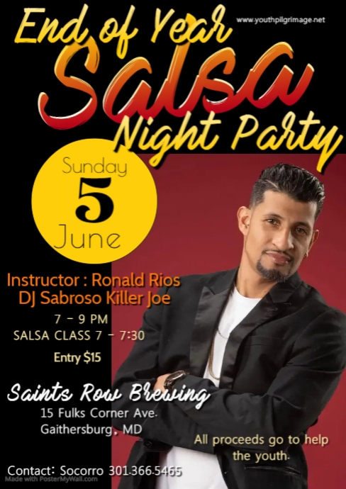 Copy of Salsa Night Party Event Latin Dance | PosterMyWall