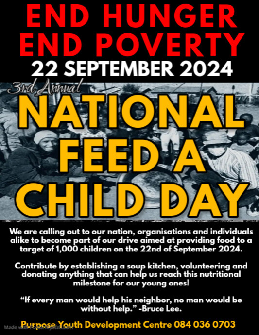 End hunger End poverty | PosterMyWall