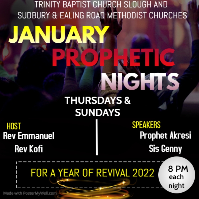 Copy of prophetic flyer | PosterMyWall
