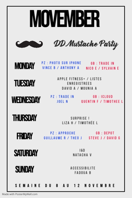 Copy of Copie de November Party Poster | PosterMyWall