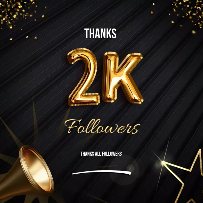 2k followers Template | PosterMyWall