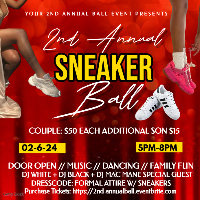 Copy of 2nd annual sneaker ball event flyer | PosterMyWall