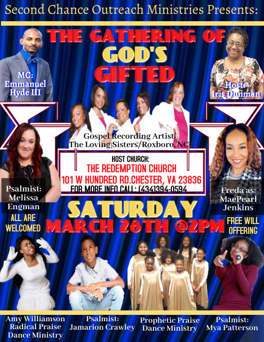 2nd Chance Outreach 2020 Template | PosterMyWall