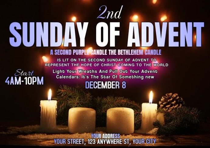 Copy of 2nd Sunday Of Advent | PosterMyWall