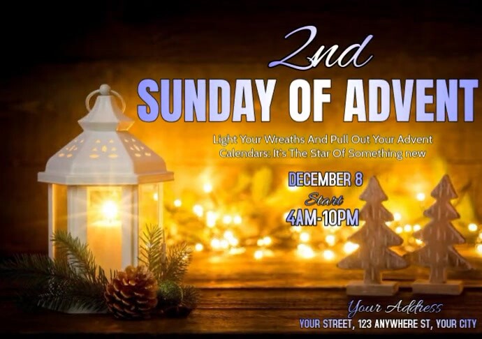 Copy of 2nd Sunday Of Advent | PosterMyWall