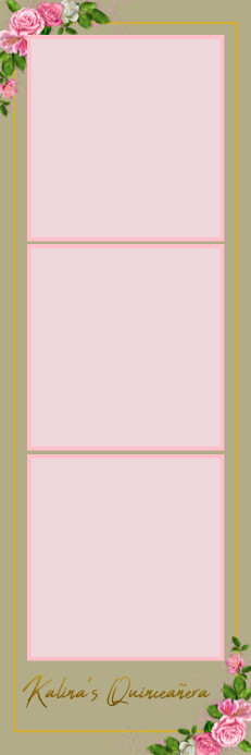 2x6 Quinceañera Photo Frame Template | PosterMyWall