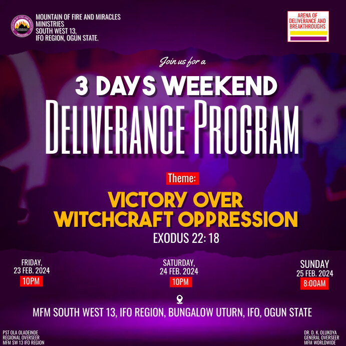 Copy of 3 days days weekend deliverance | PosterMyWall